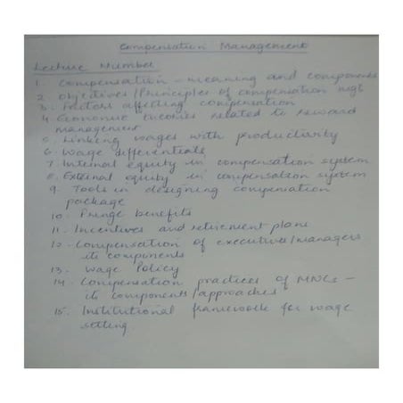 Compensation Management | PDF