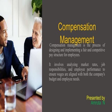 compensation management , types of Compensation Management | PPT