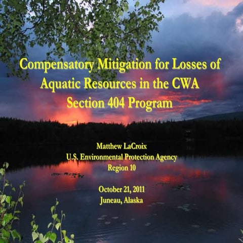 Compensatory Mitigation by Matthew LaCroix | PPTX