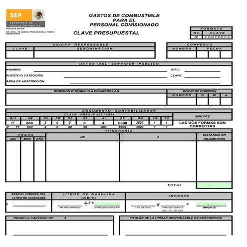 Sf001 formato de uso multiple llenable | PDF