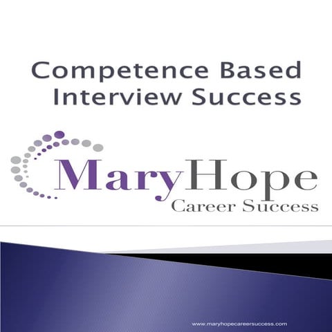 Competence based interviews april 16 | PPT