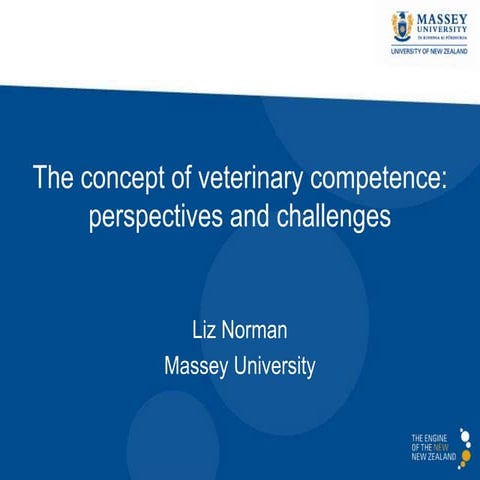 The concept of veterinary competence: perspectives and challenges, Liz ...