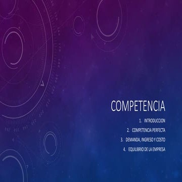 Mcroeconomía Cap. 5 Competencia perfecta | PPTX