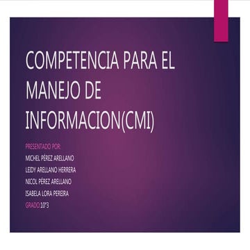 Competencias basicas para_el_manejo_de_informacion | PPTX
