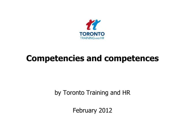 Competency-based Training and Development | PPT