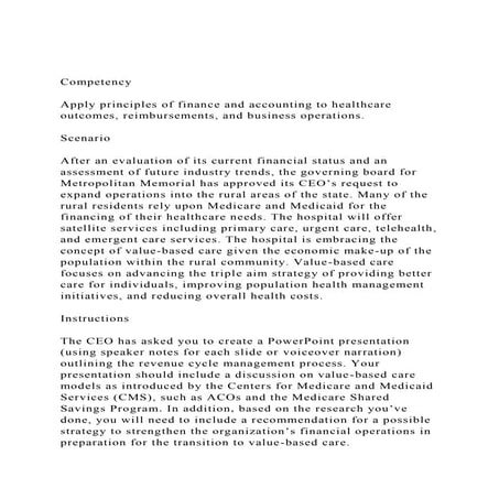 CompetencyAnalyze financial statements to assess performance.docx