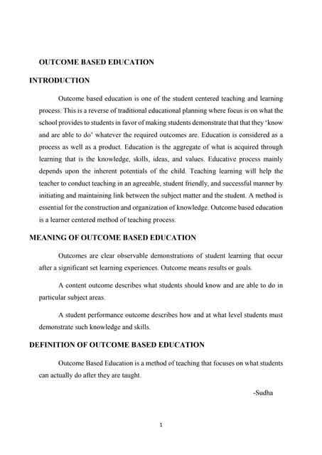 Obe principles and process | PPTX