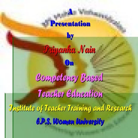Competency Based Teacher Education and METHODS Assessing Teacher Competence. | PPT