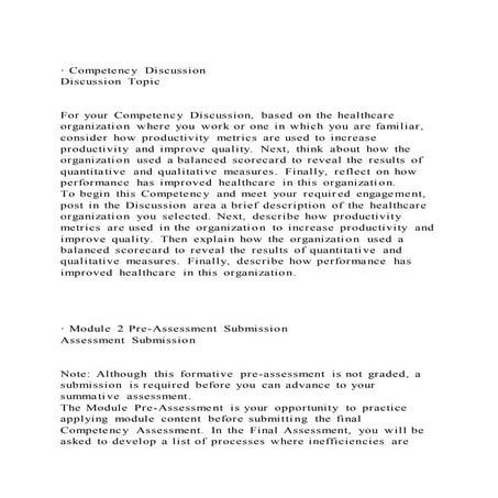 · Competency discussion discussion topicfor your competency | PDF