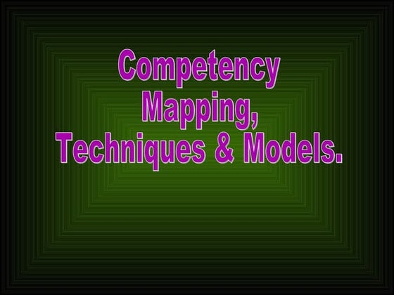 Competency mapping | PPT