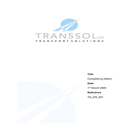 Competency matrix v2 | PDF