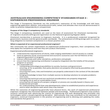 Stage 2 Competency Assessment Report | PDF