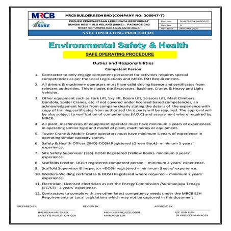 Competent person | PDF