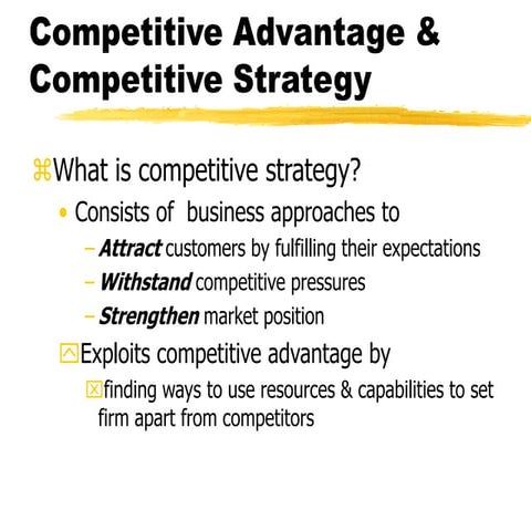 Competetive strategies | PPT
