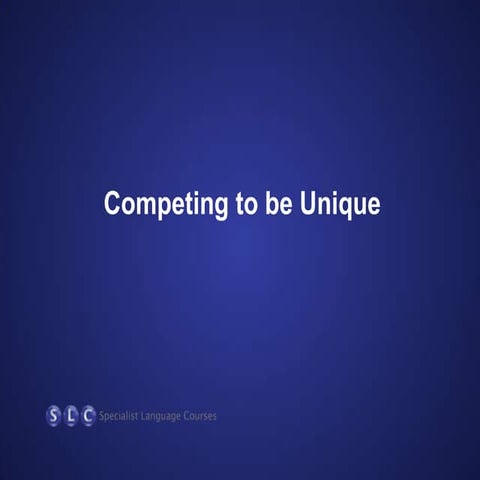 Competing to be unique | PPT