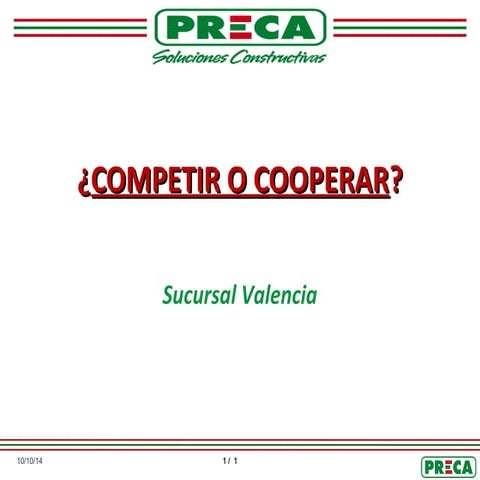 Competir o cooperar | PPT