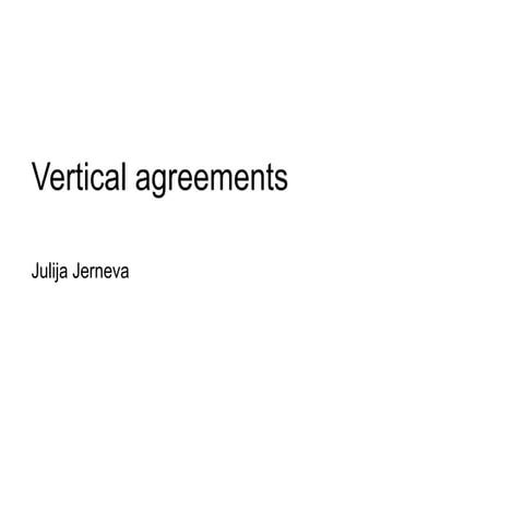 Competition.vertical agreements | PPSX