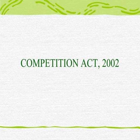 Competition act | PPT
