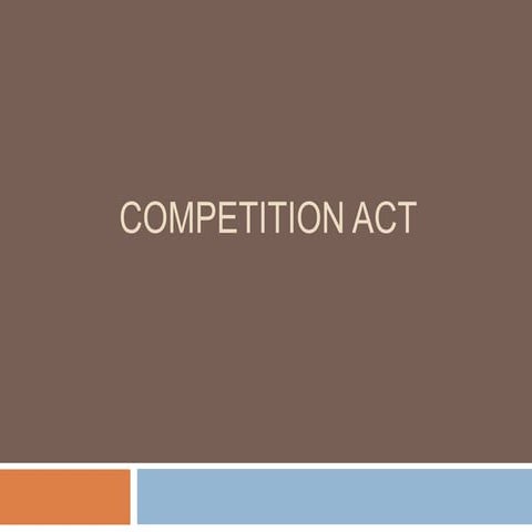 Competition act | PPTX