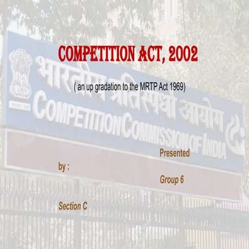 Competition act | PPTX