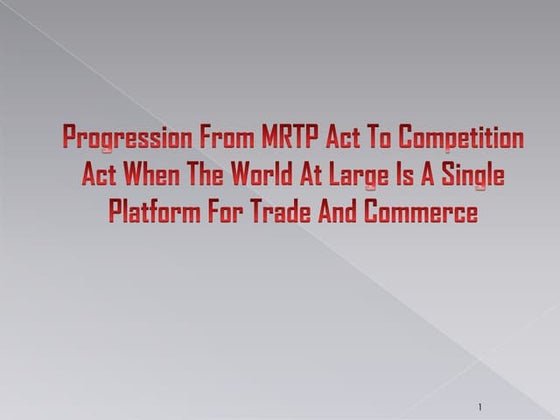 Competition Act..pptx | Business | Business and Finance