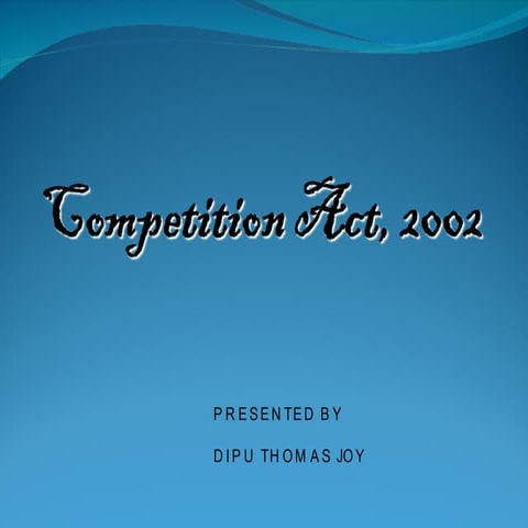 Competition act | PPT