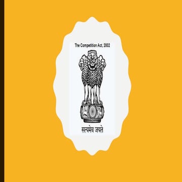 Competition Act 2002 | PPTX