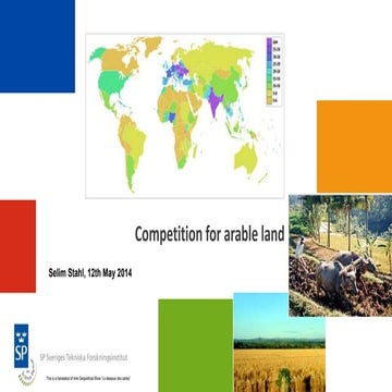 Competition for arable land | PPTX