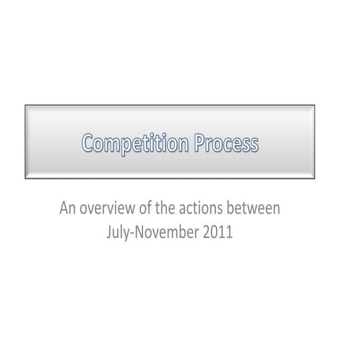 Competition Process | PPT