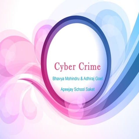 Cyber crime ppt
