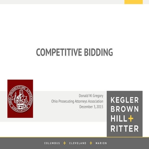 Competitive Bidding | PDF