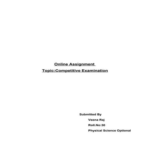 Competitive examination | DOC