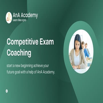 Competitive Exam Coaching | PDF