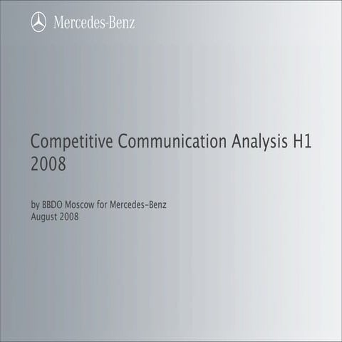 Luxury Car Brands Comm Analysis (H12008) | PPT