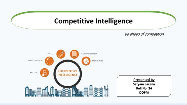 COMPETITIVE INTELLIGENCE | PPTX