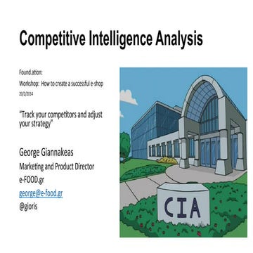 Competitive Intelligence Analysis | PDF | Business | Business and Finance