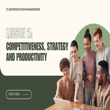 COMPETITIVENESS FOR STRATEGY AND PRODUCTIVITY SAFETY STANDARDS | PPT
