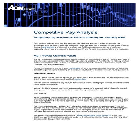 Competitive pay analysis - Aon Hewitt | PDF
