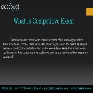 Best competitive exam courses in pune | PPTX