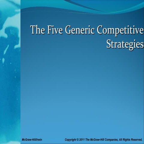 Competitive strategy | PPT