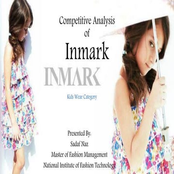 Competitor analysis format (inmark retail, bangalore, 2015) | PDF