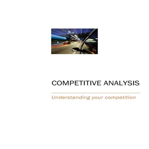 Competitor analysis report format | PDF