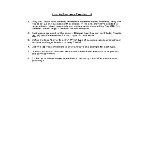 business tutorial notes | PDF