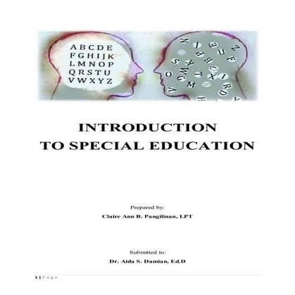 Compilation in Introduction to Special Education | DOCX