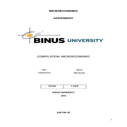tugas microeconomics compilation | DOCX
