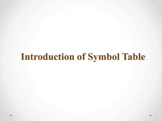 Symbol table Management Compiler Design.pptx