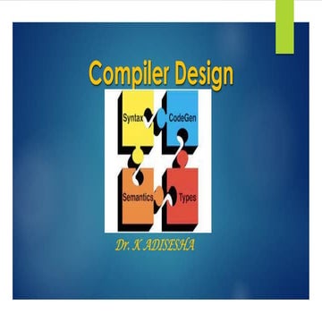 Compiler Design Pdf