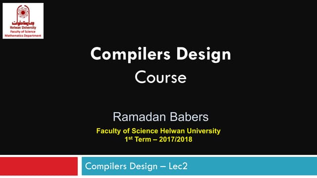 Compiler Lec 2 Ppt