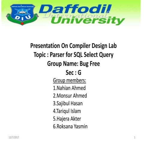 Compiler project | PPTX