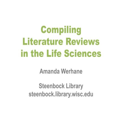 Sps doing your literature review | PPT
